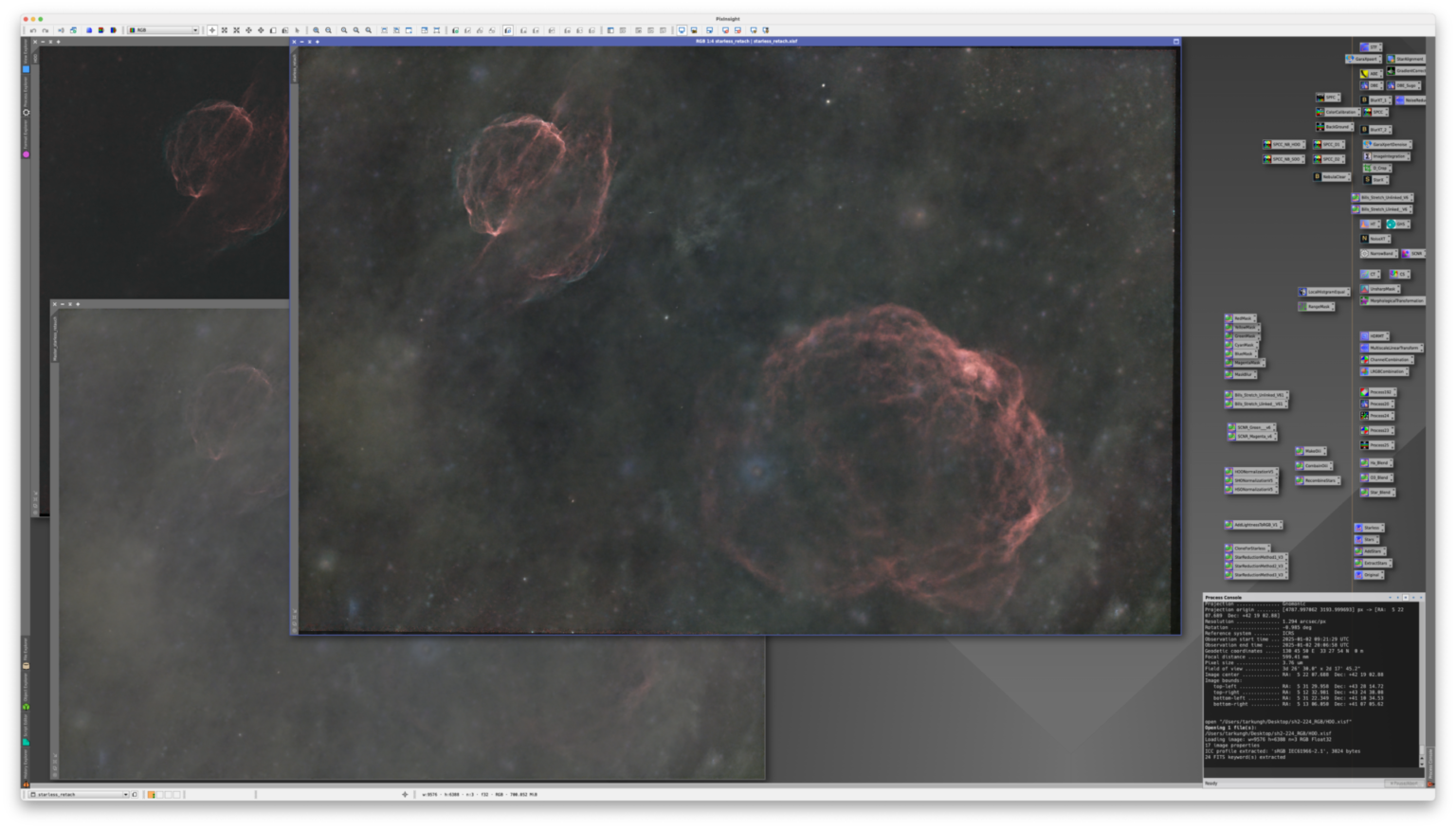 2025年の天体初撮り：Sh2-223＆Sh2-224をナローバンド撮影で美しく仕上げるコツ | 星降る場所を求めて